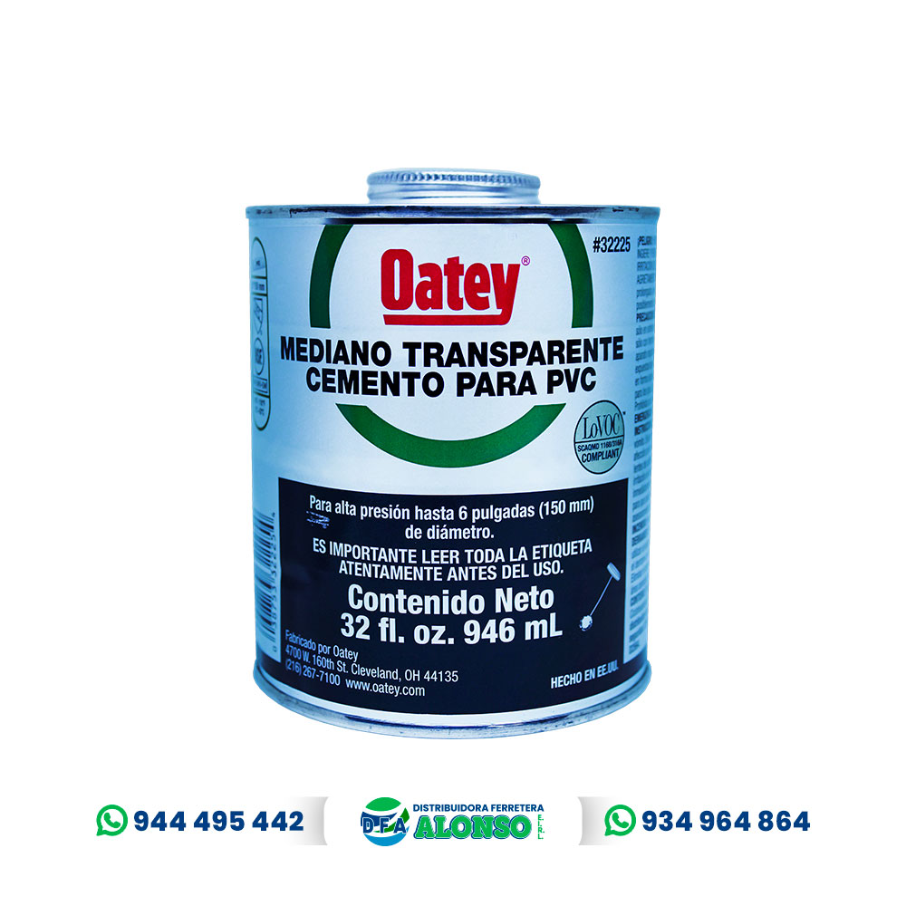Cemento para PVC Mediano Transparente – Alonso